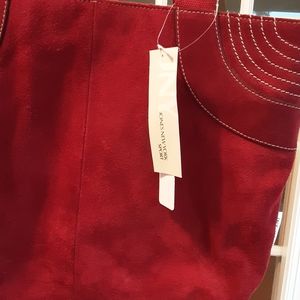 Jones New York | Bags | Nwt Red Suede Bag By Jny Sport | Poshmark